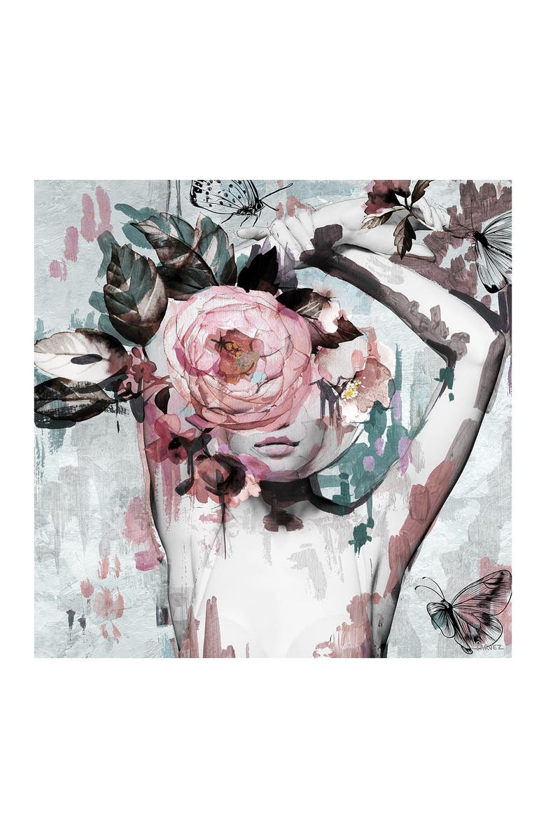 MARMONT HILL Floral Crown Beauty Painting Print on Wrapped Canvas - 48 ...