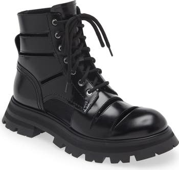 McQueen Wander Slash Combat Boot (Women) | Nordstromrack