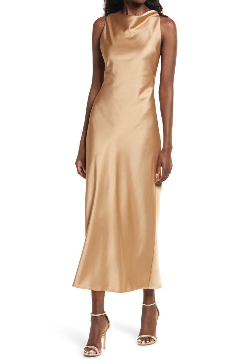 Significant Other Diedra Sleeveless Satin Dress | Nordstromrack