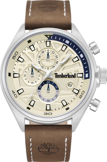 Timberland Men's Leather Strap Watch, 40mm | Nordstromrack