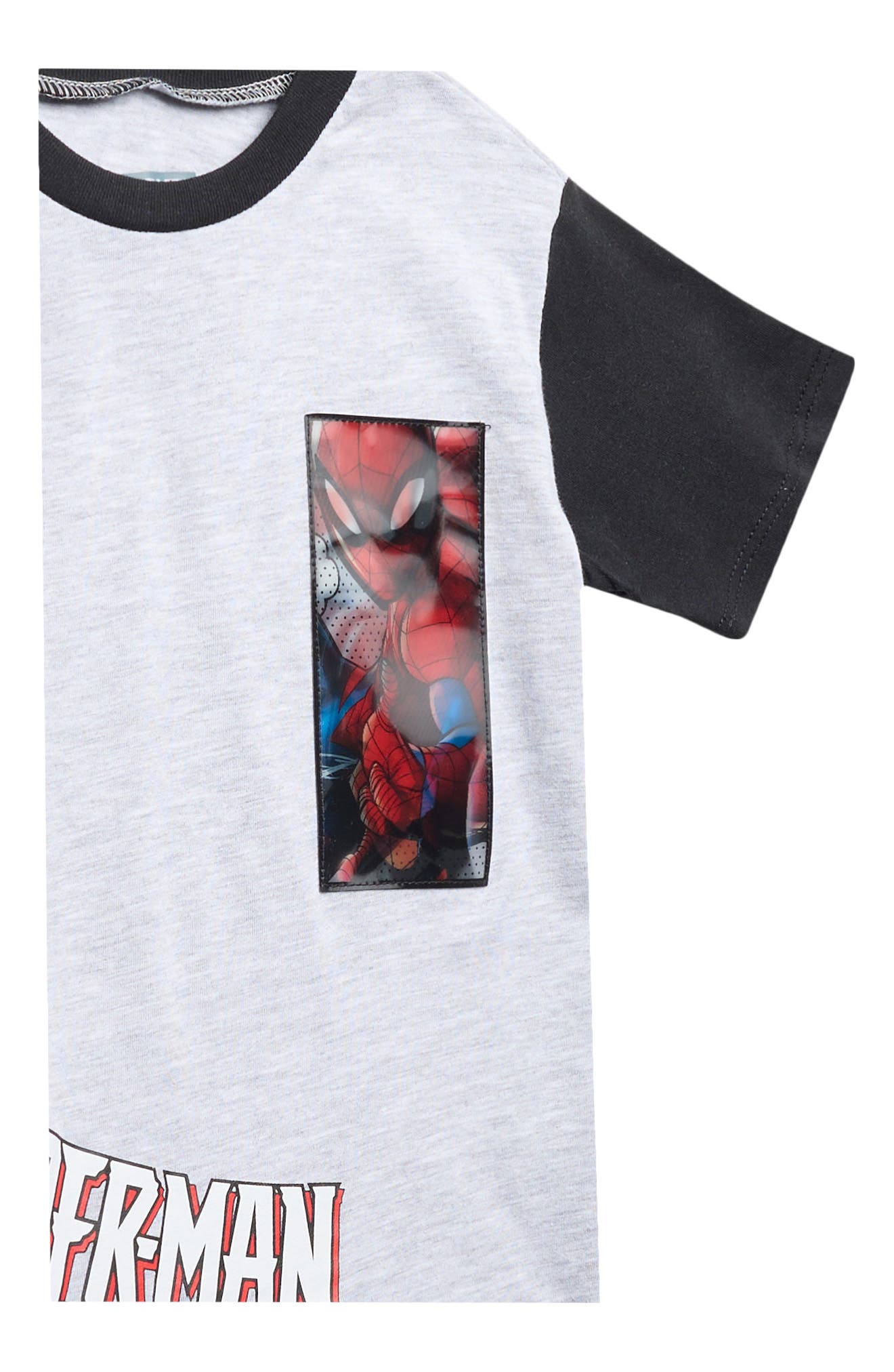 Happy Threads Kids' Spider-Man Colorblock Graphic T-Shirt & Shorts Set ...