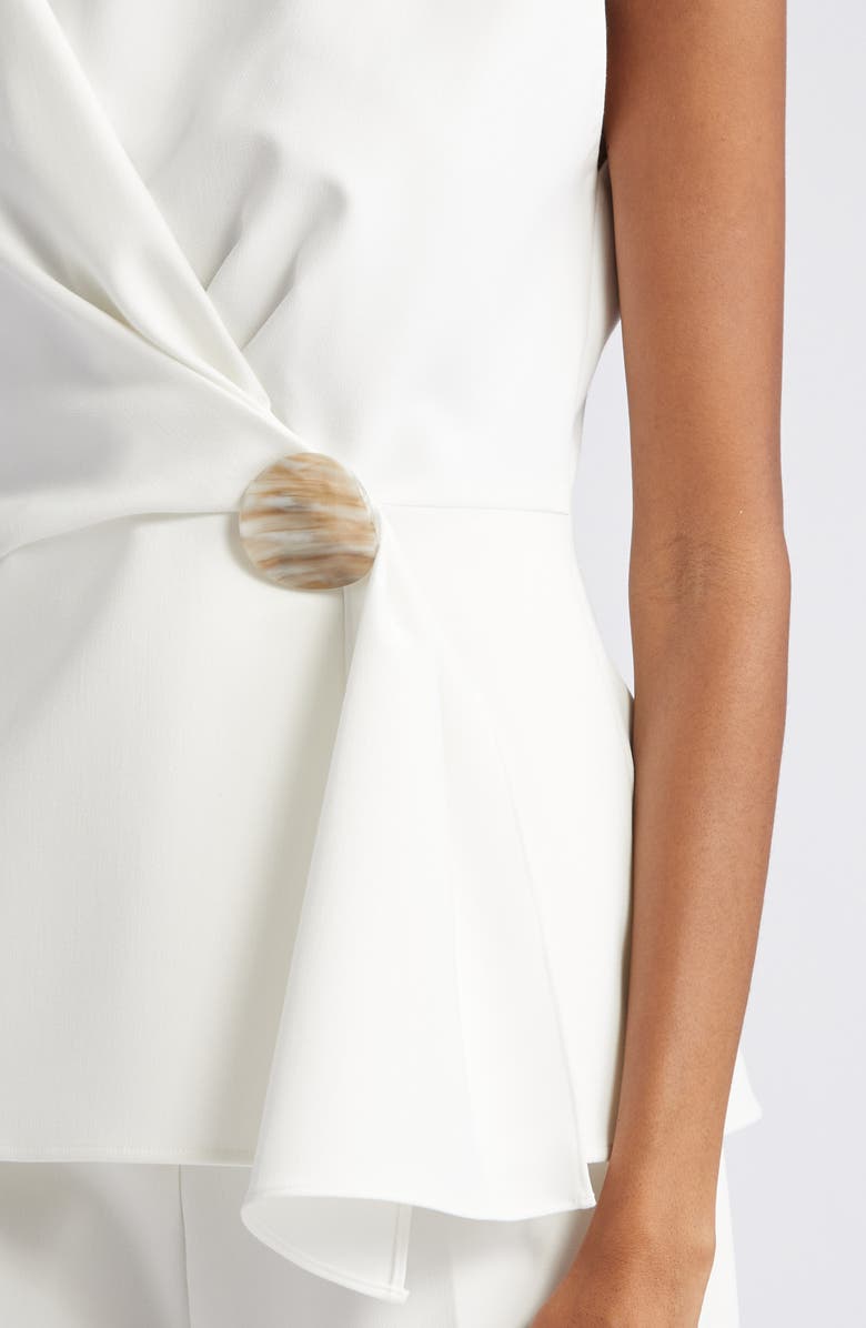 Lela Rose Asymmetric Button Detail Top | Nordstromrack