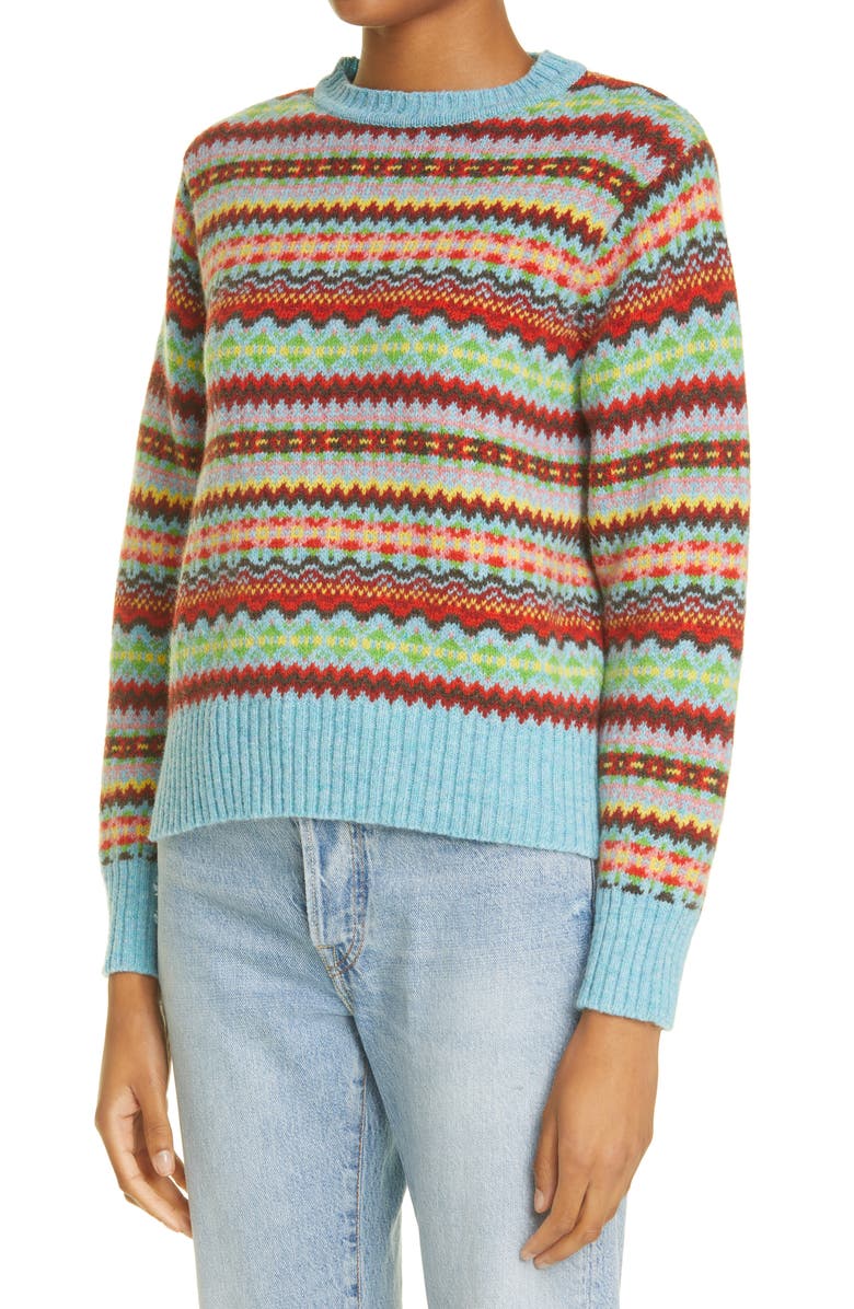 Molly Goddard Carla Fair Isle Wool Sweater | Nordstrom