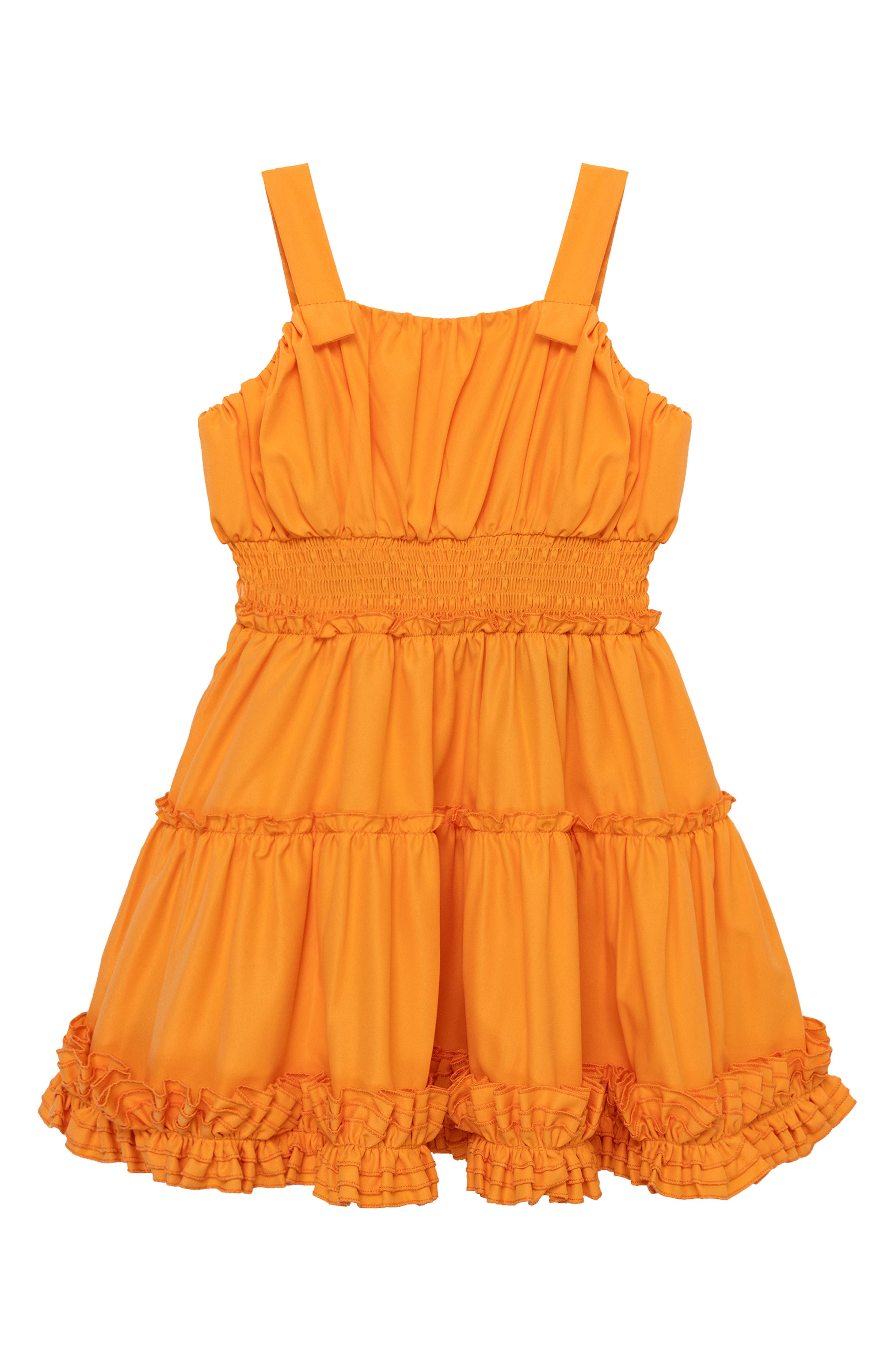 Habitual Kids Kids' Ruffle Smocked Waist Fit & Flare Dress | Nordstrom