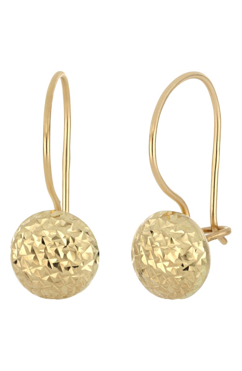 Bony Levy 14K Yellow Gold Diamond Cut Drop Earrings | Nordstrom
