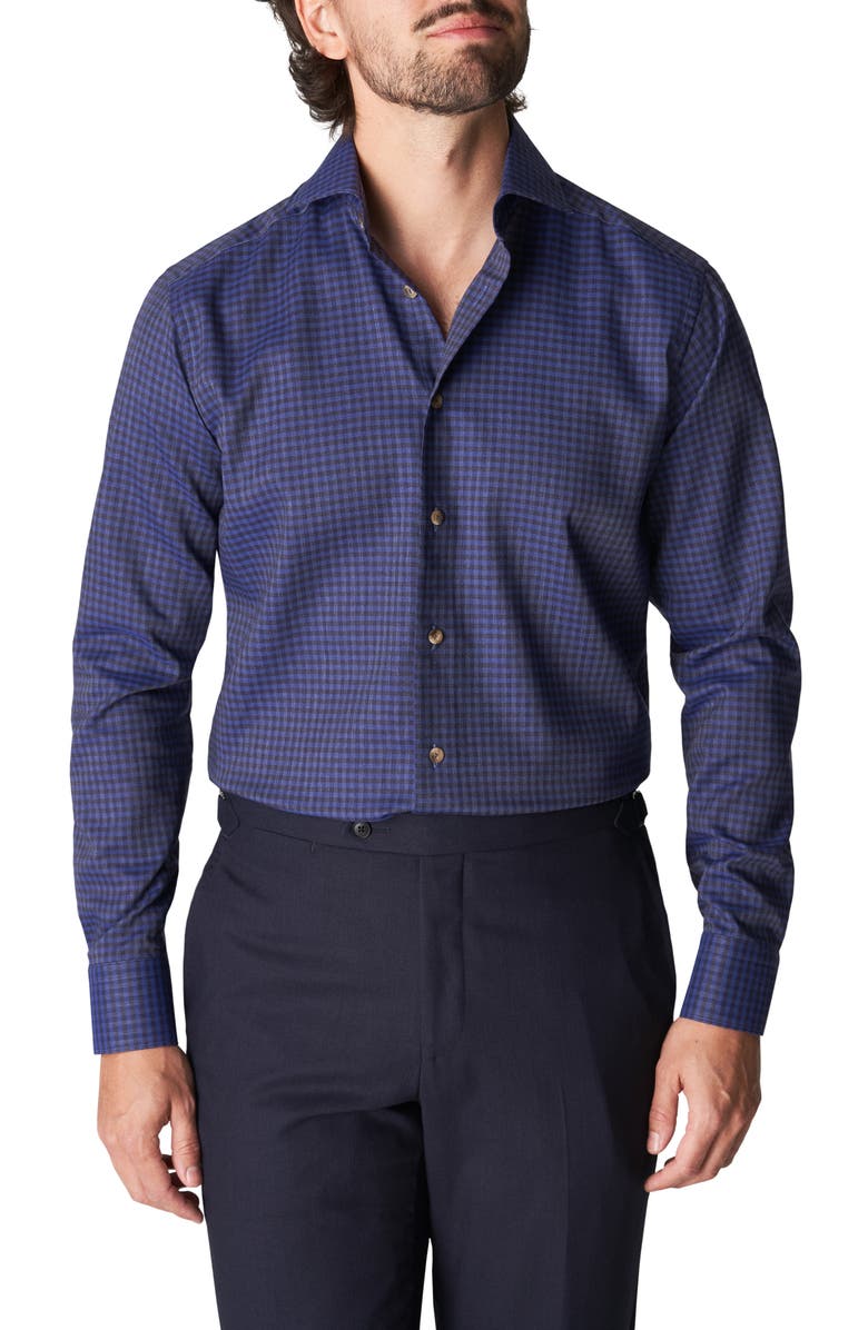 Eton Slim Fit Gingham Check Dress Shirt | Nordstromrack