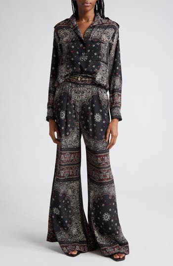 Zimmermann Bandana Print Pleated Wide Leg Pants | Nordstrom Zimmermann Bandana Print Pleated Wide Leg Pants | Nordstrom