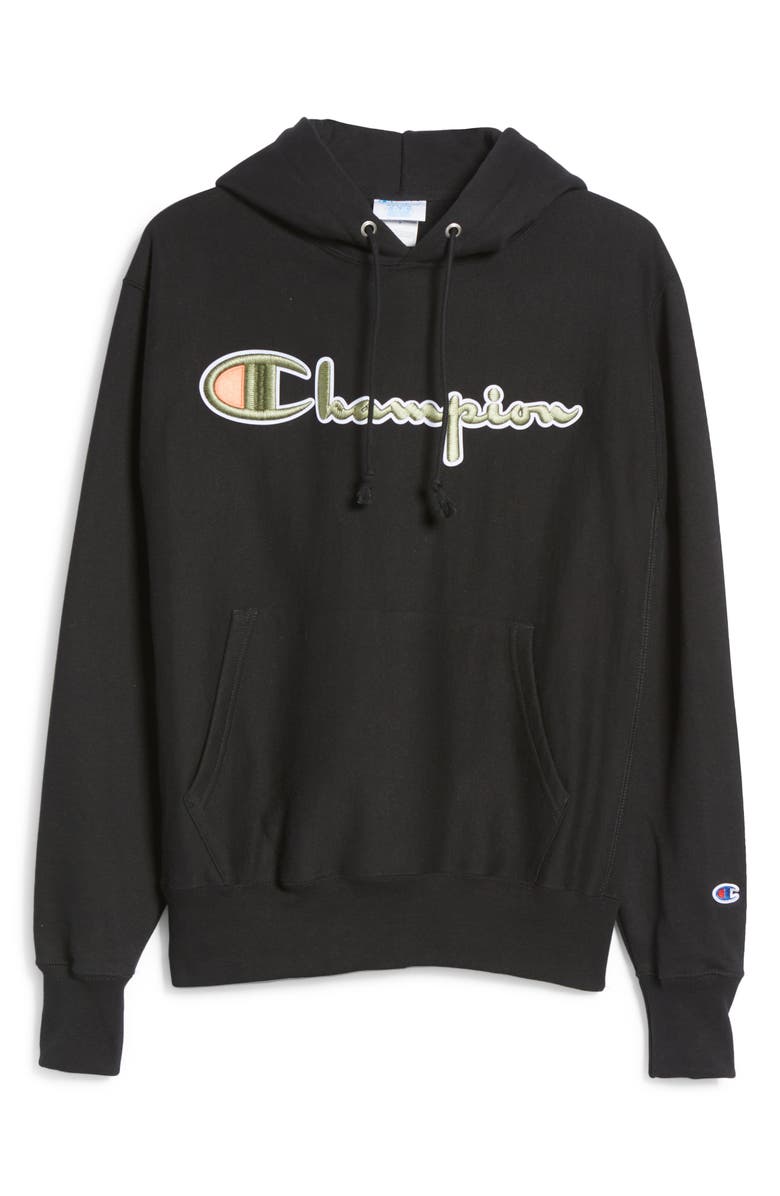 Champion Reverse Weave® Script Logo Hooded Sweatshirt | Nordstromrack