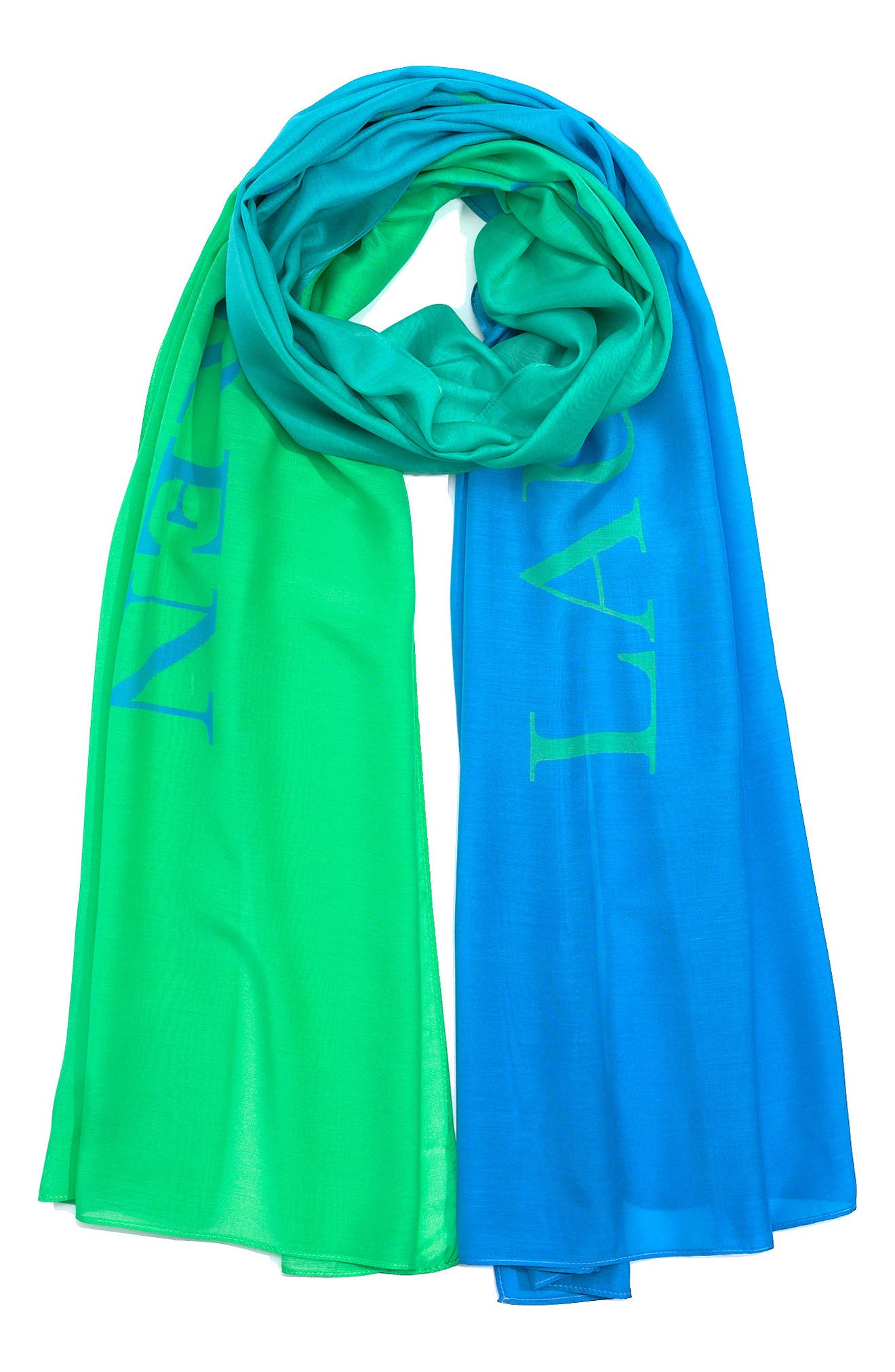 Lauren Ralph Lauren Ombré Logo Scarf | Nordstrom