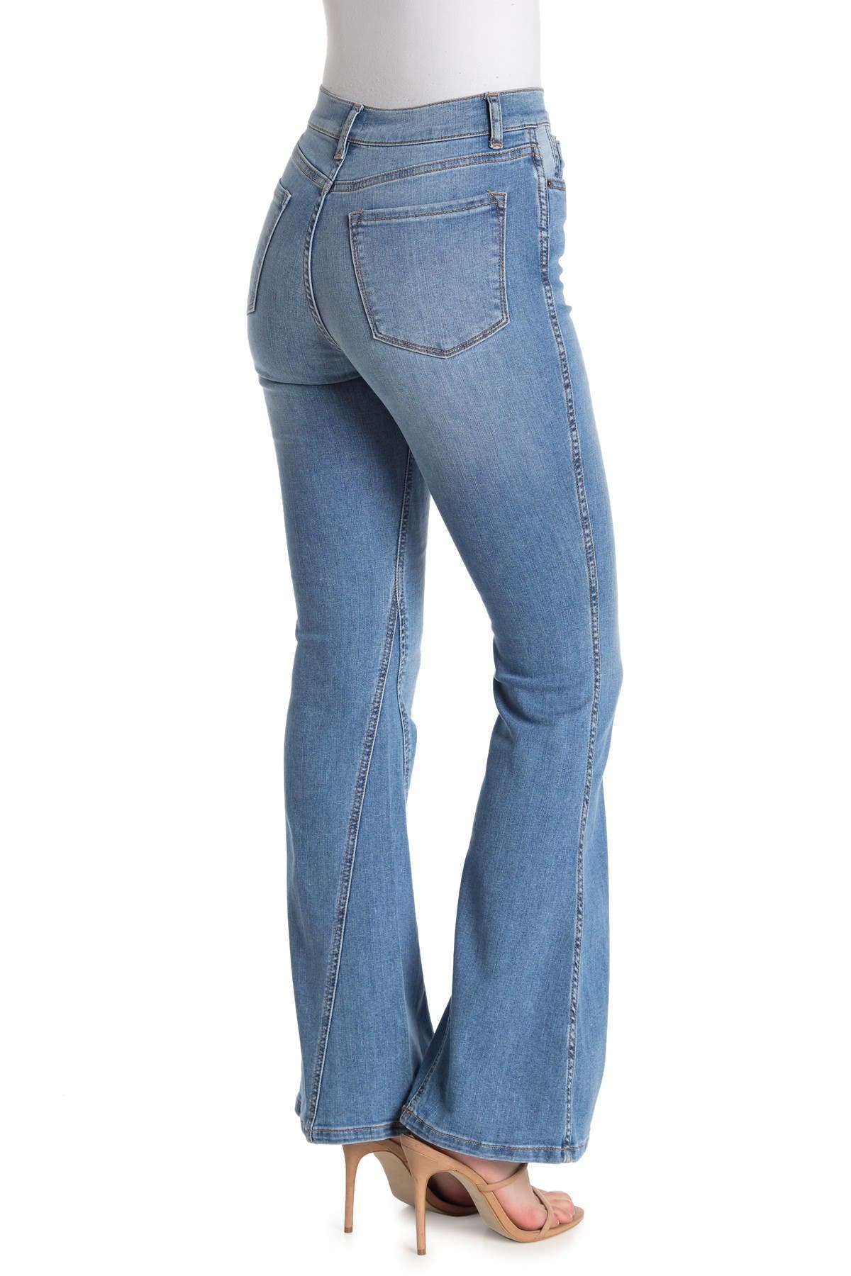 Sneak Peek High Rise Seamed Flare Leg Jeans | Nordstromrack