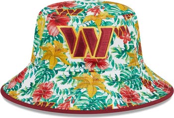 New Era Men's New Era White Washington Commanders Botanical Bucket Hat ...