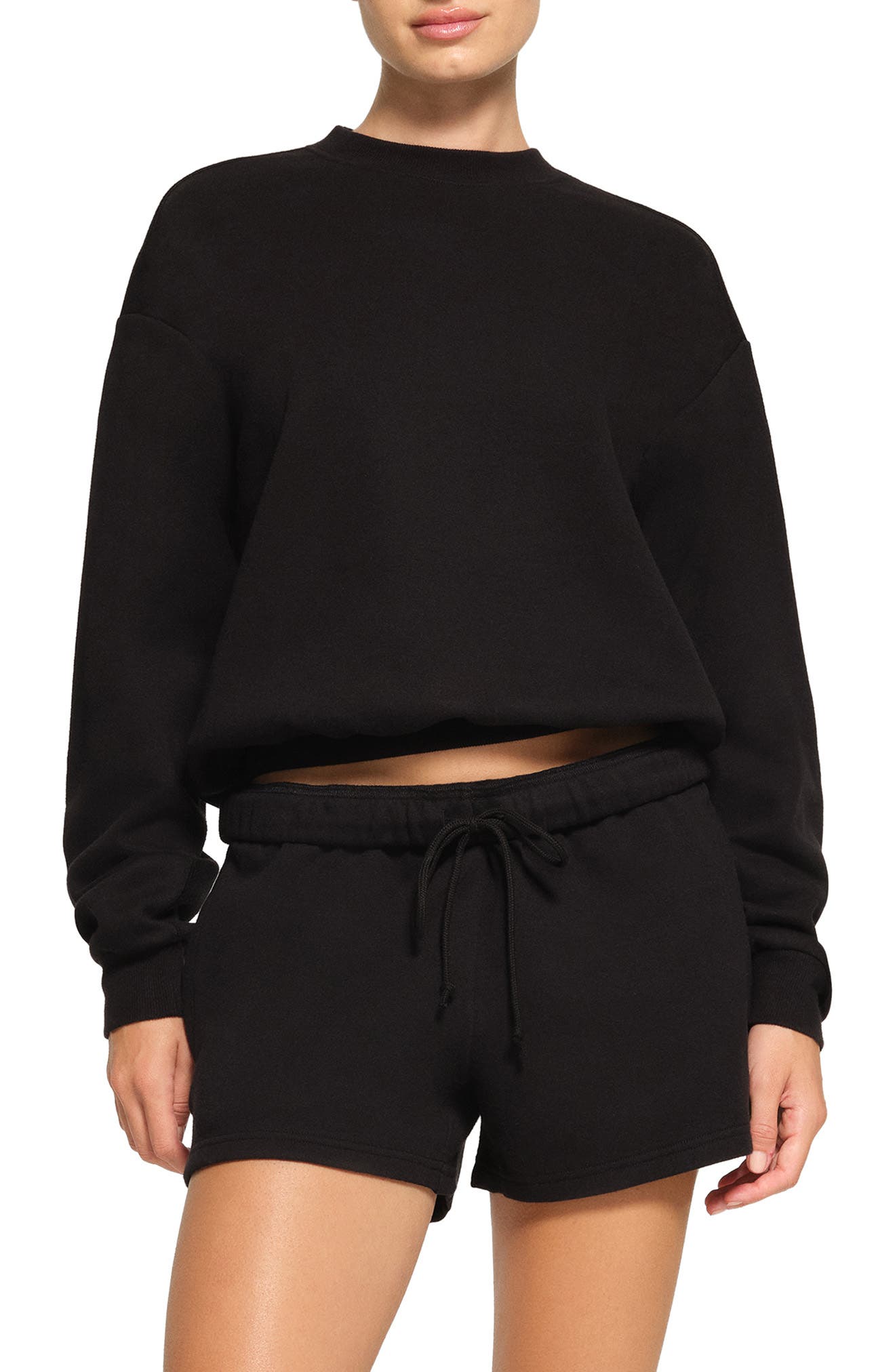 SKIMS Cotton Blend Fleece Classic Crew Sweatshirt | Nordstrom