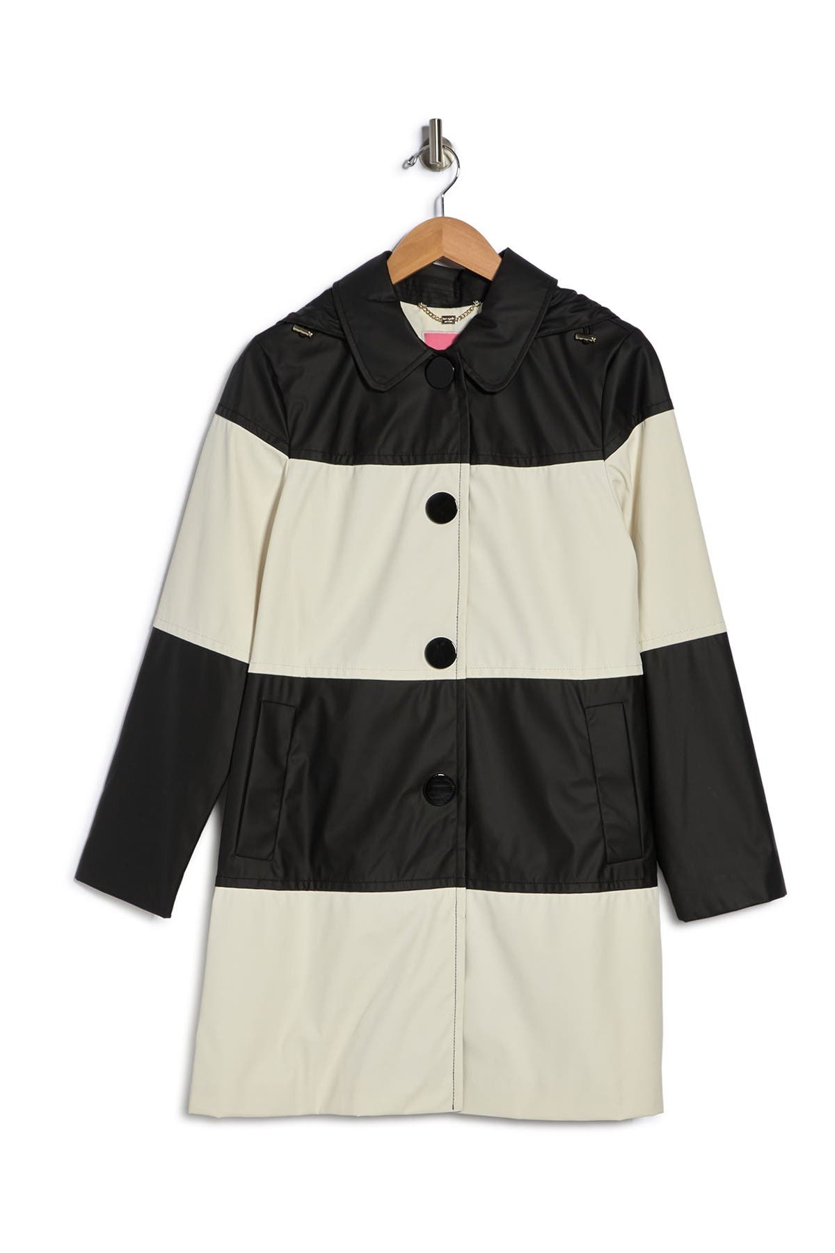 Kate Spade New York hooded colorblock rain coat | Nordstromrack