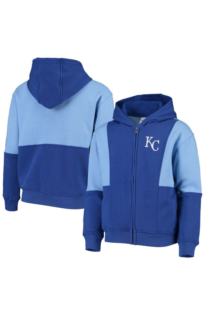 Outerstuff Youth Royal/Light Blue Kansas City Royals All That Full-Zip ...