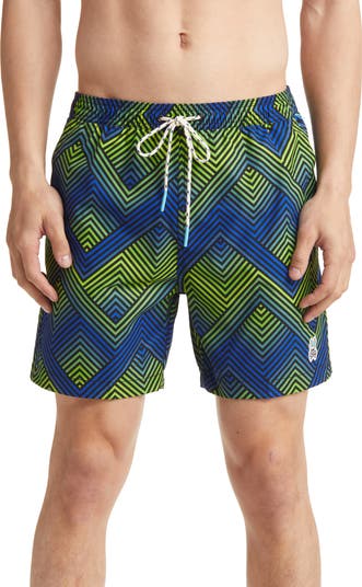 Psycho Bunny Men's Adrian Chevron Swim Trunks | Nordstromrack