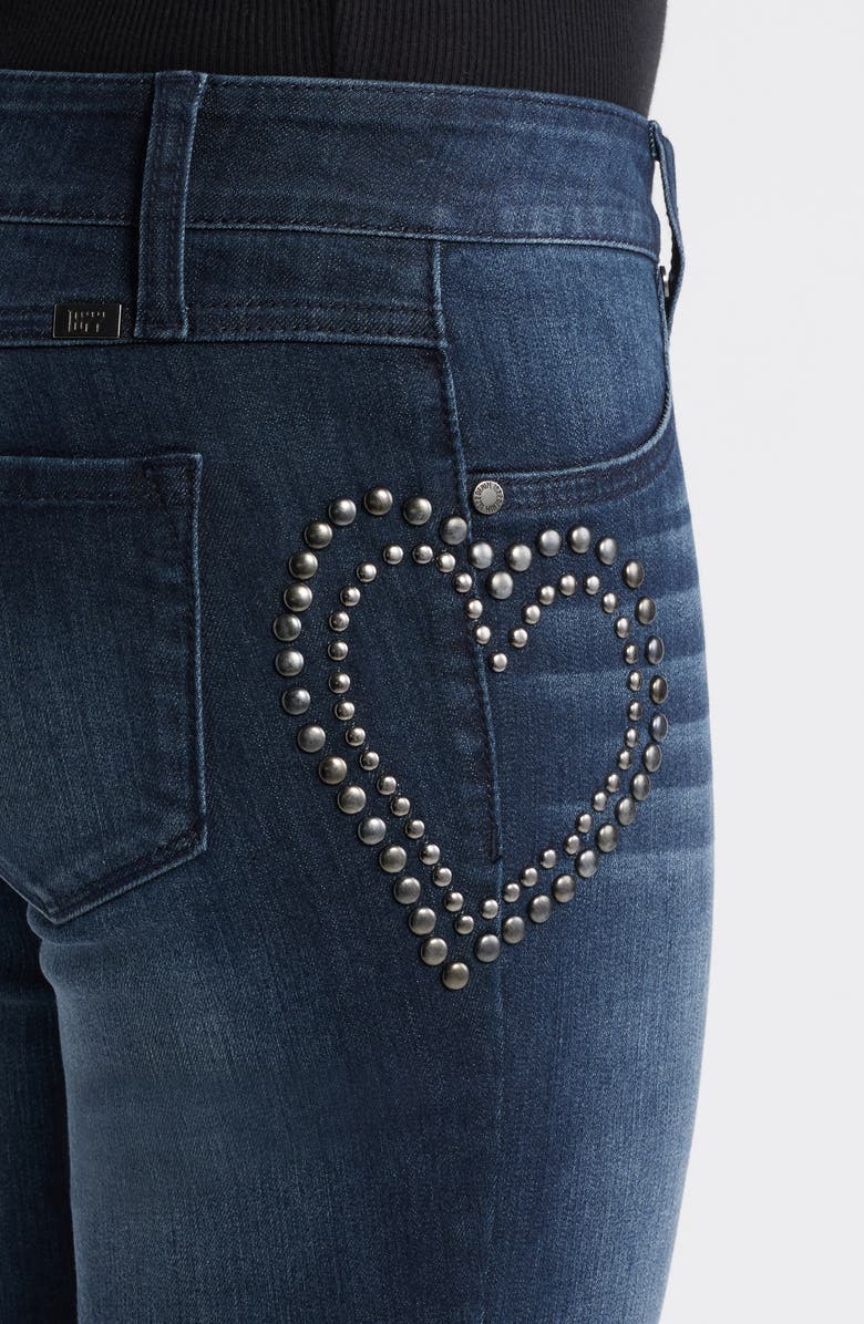 1822 Denim Heart Stud Flare Jeans | Nordstrom