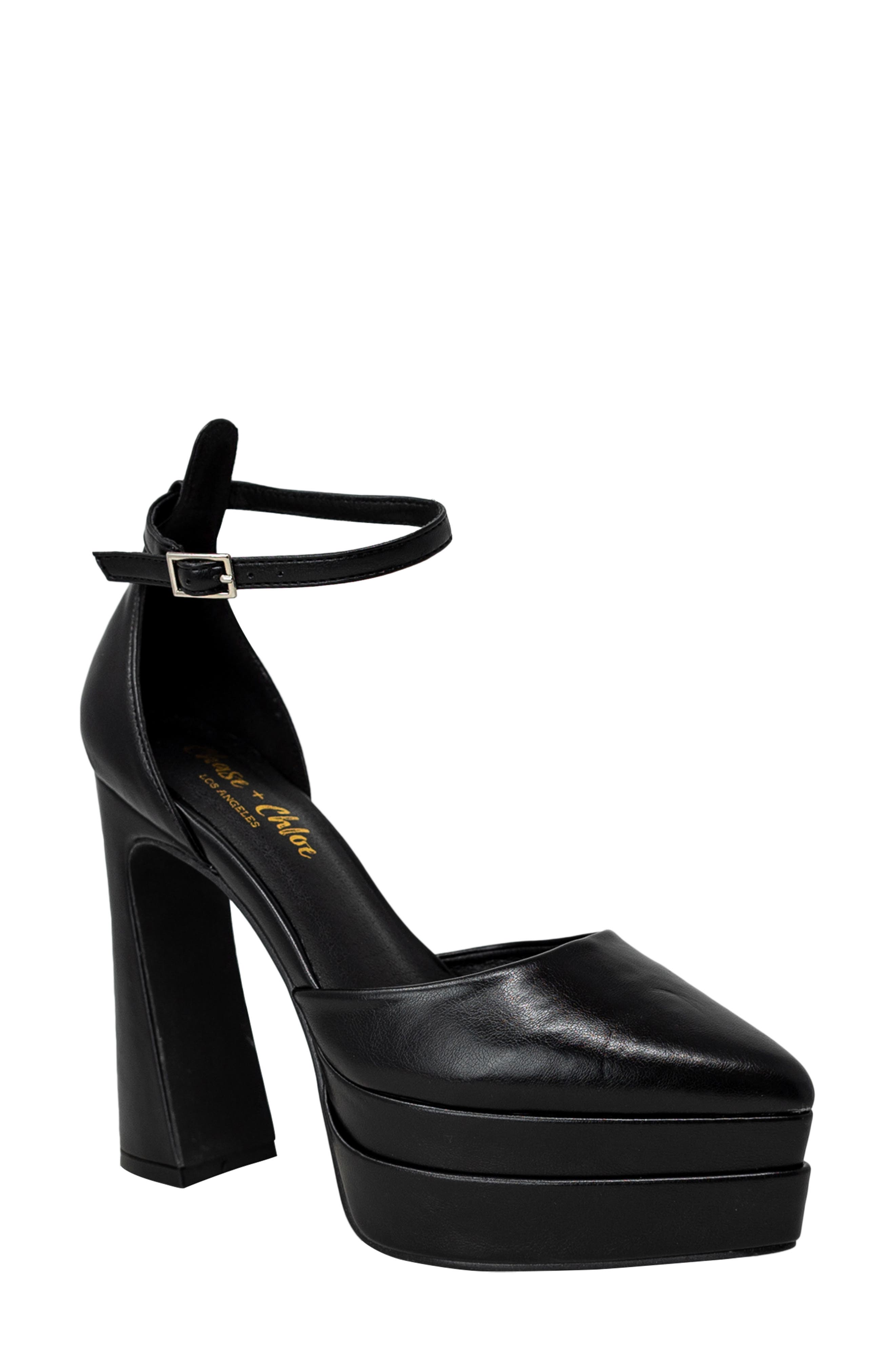 CHASE AND CHLOE Pointed Toe Platform Heel (Women) | Nordstromrack