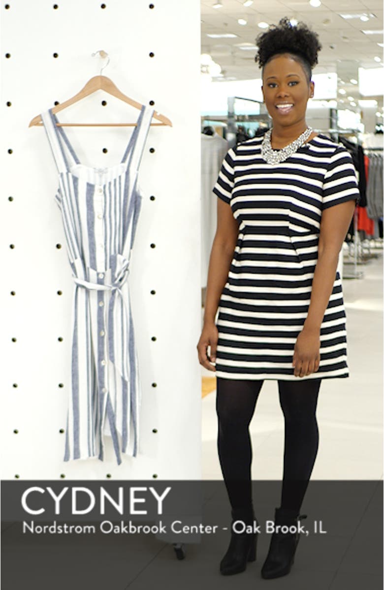 Rails Clement Tie Waist Linen Blend Sundress | Nordstrom