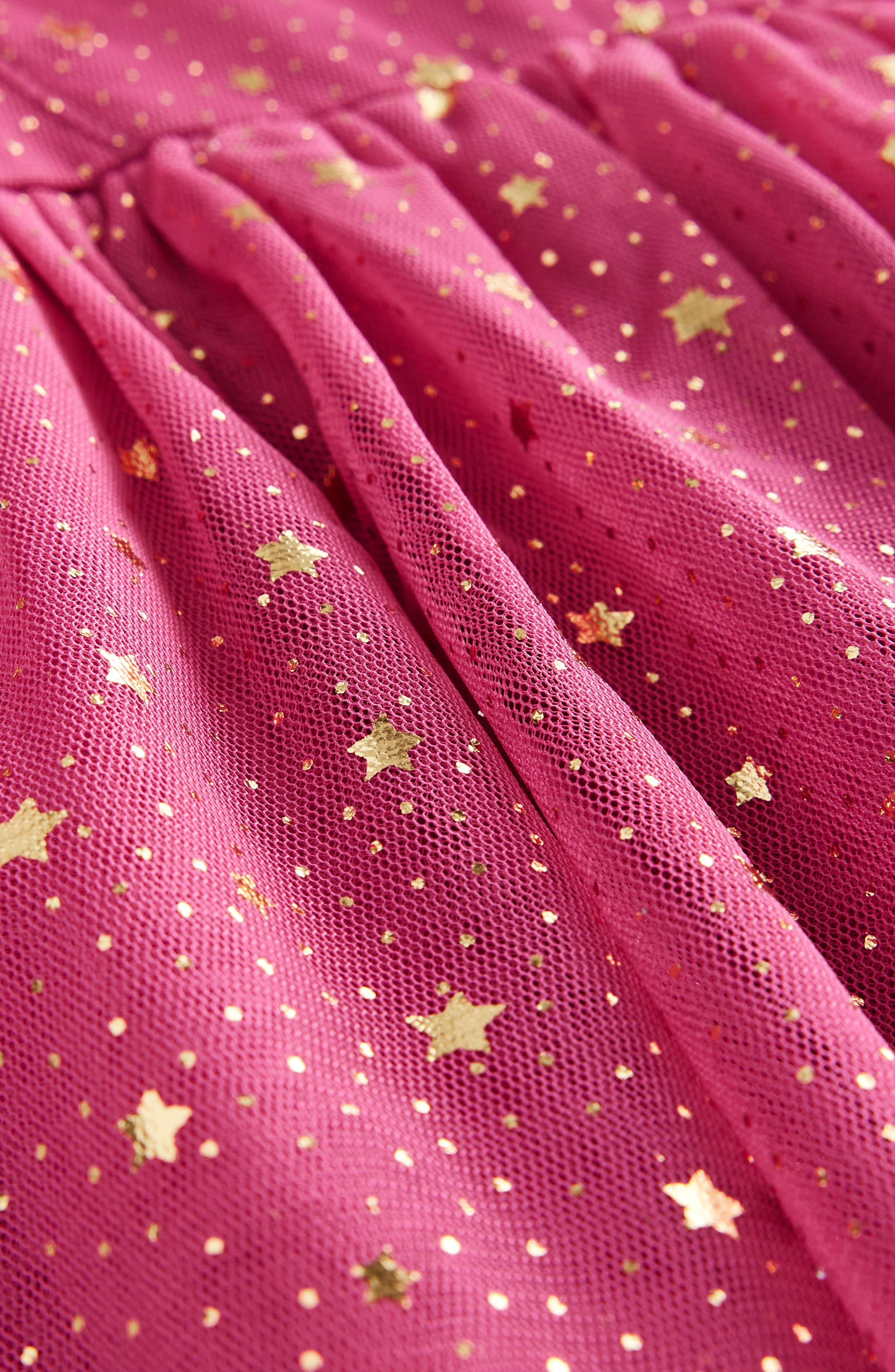 Mini Boden Kids' Foil Star Tiered Tulle Party Dress | Nordstromrack