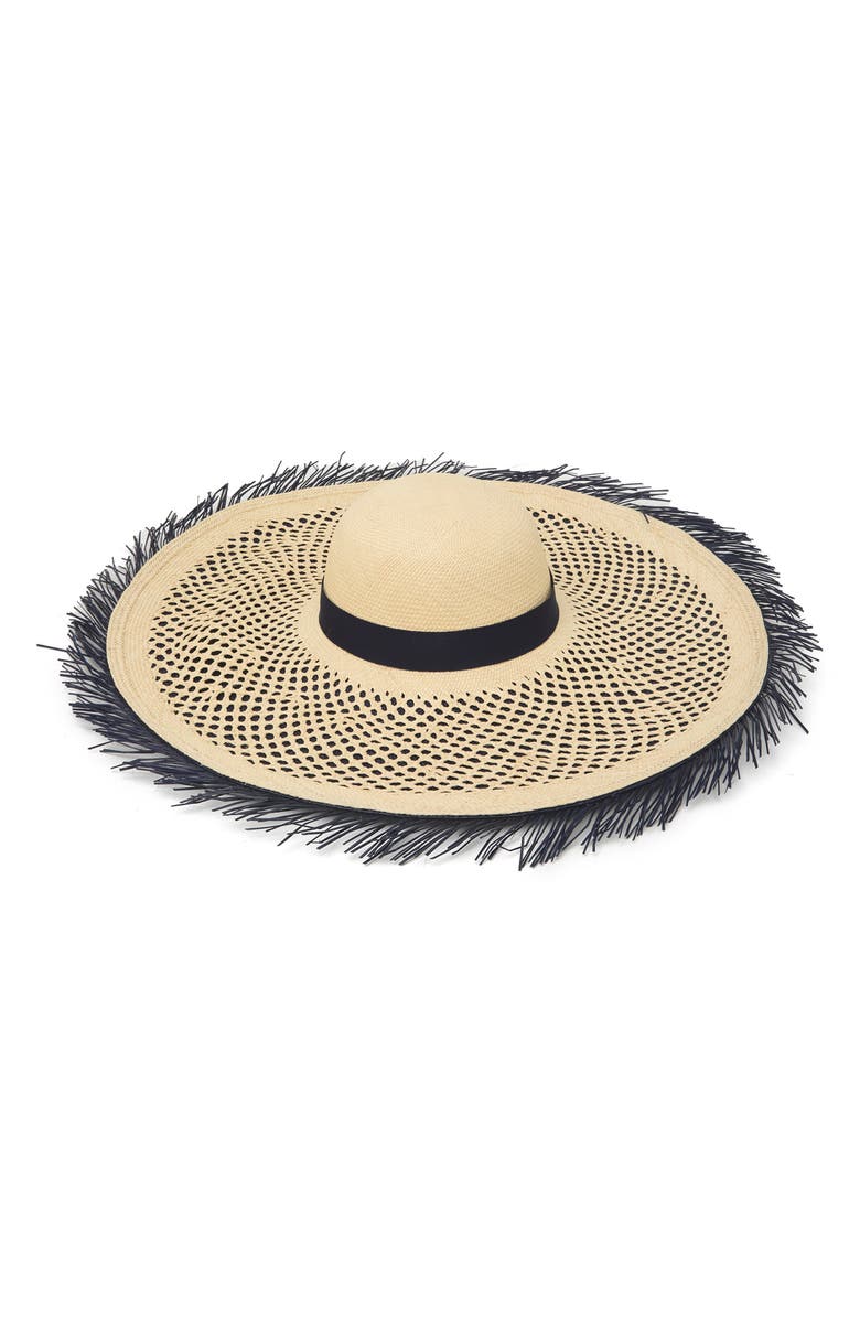 Eugenia Kim Layered Palm Straw Wide Brim Sun Hat | Nordstromrack