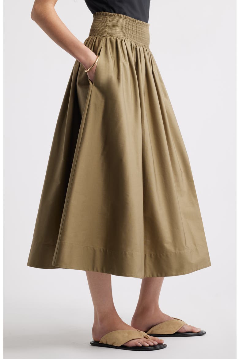 Smocked Cotton Midi Skirt (Women) | Nordstromrack