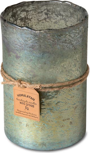 Himalayan Trading Post Mossy Green Hurricane Candle | Nordstrom