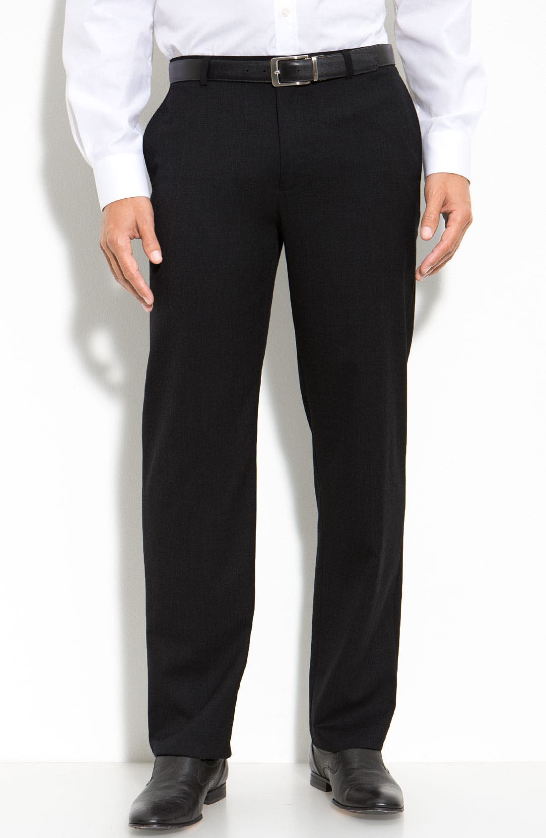 Calibrate Solid Flat Front Pants | Nordstrom