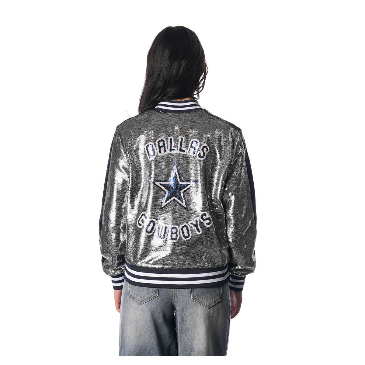 THE WILD COLLECTIVE Women's The Wild Collective Silver Dallas Cowboys ...