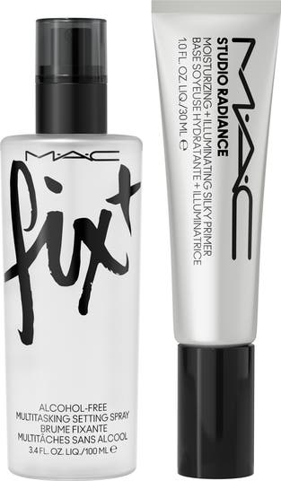 MAC Cosmetics Prime Goldmine Setting Spray + Radiant Primer Duo Gift ...