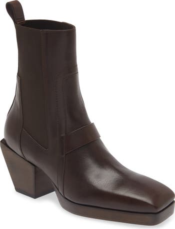 Rick Owens Square Toe Chelsea Boot (Men) | Nordstrom