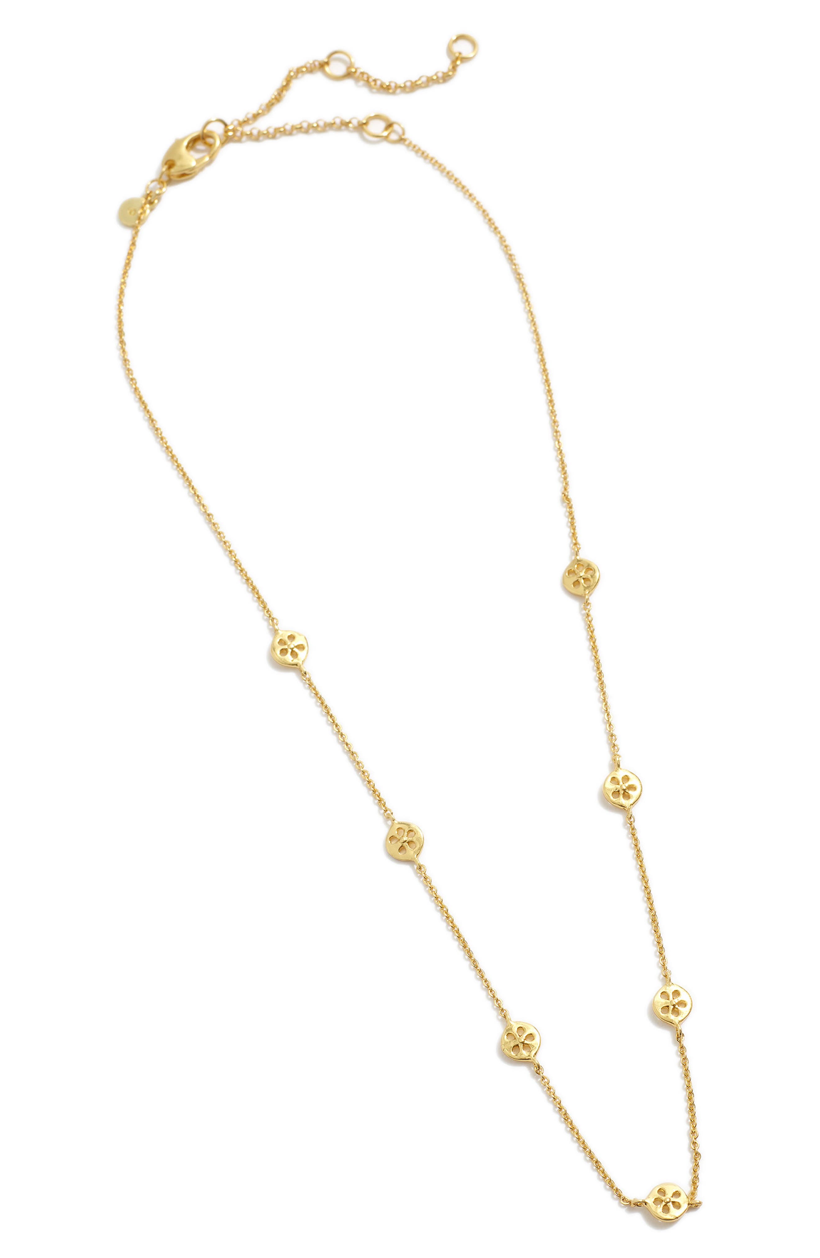 Madewell Eyelet Lace Station Necklace | Nordstromrack
