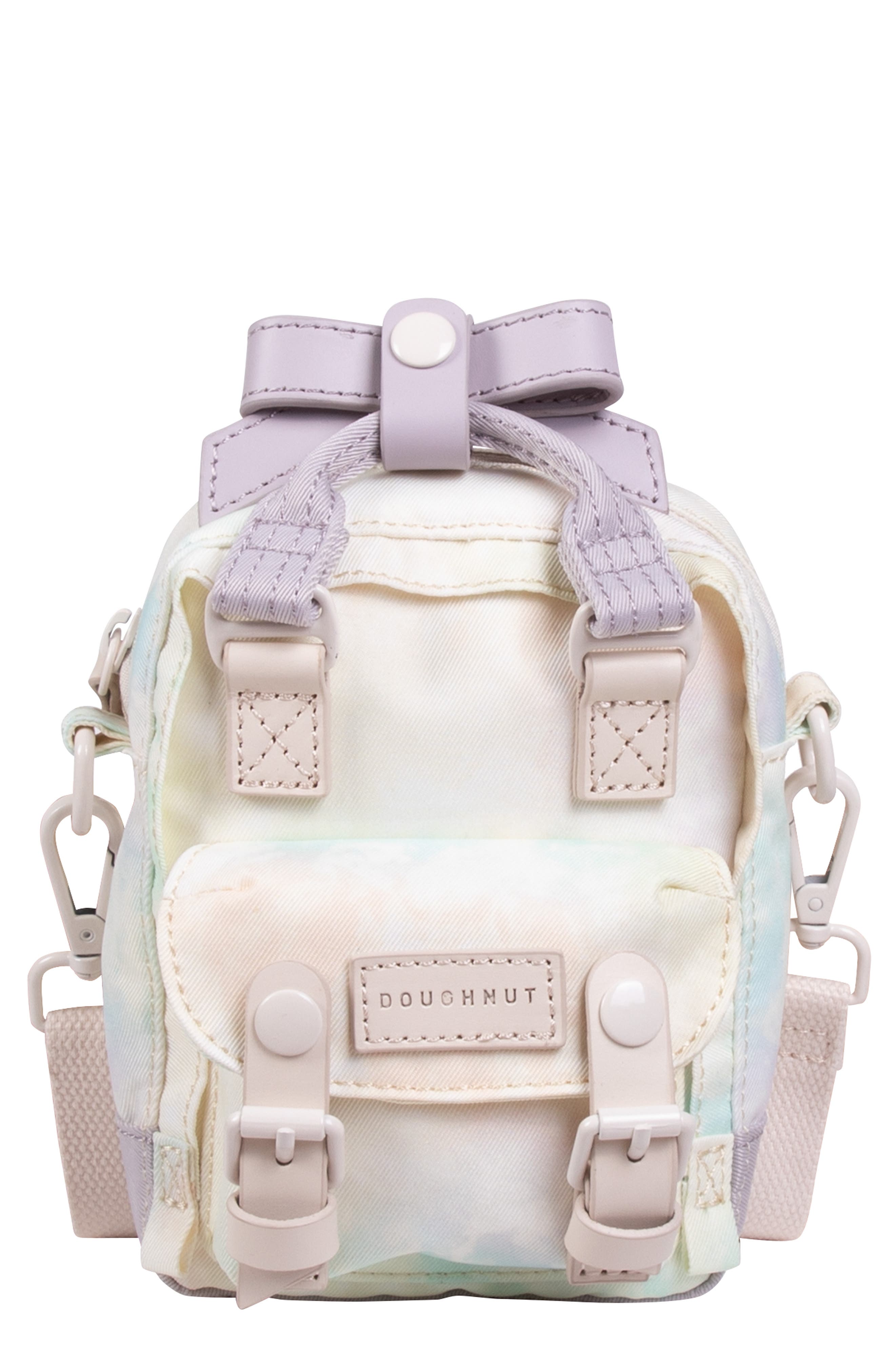 Doughnut Macaroon Tiny RIbbon X Unicorn Leather Trimmed Crossbody Bag ...