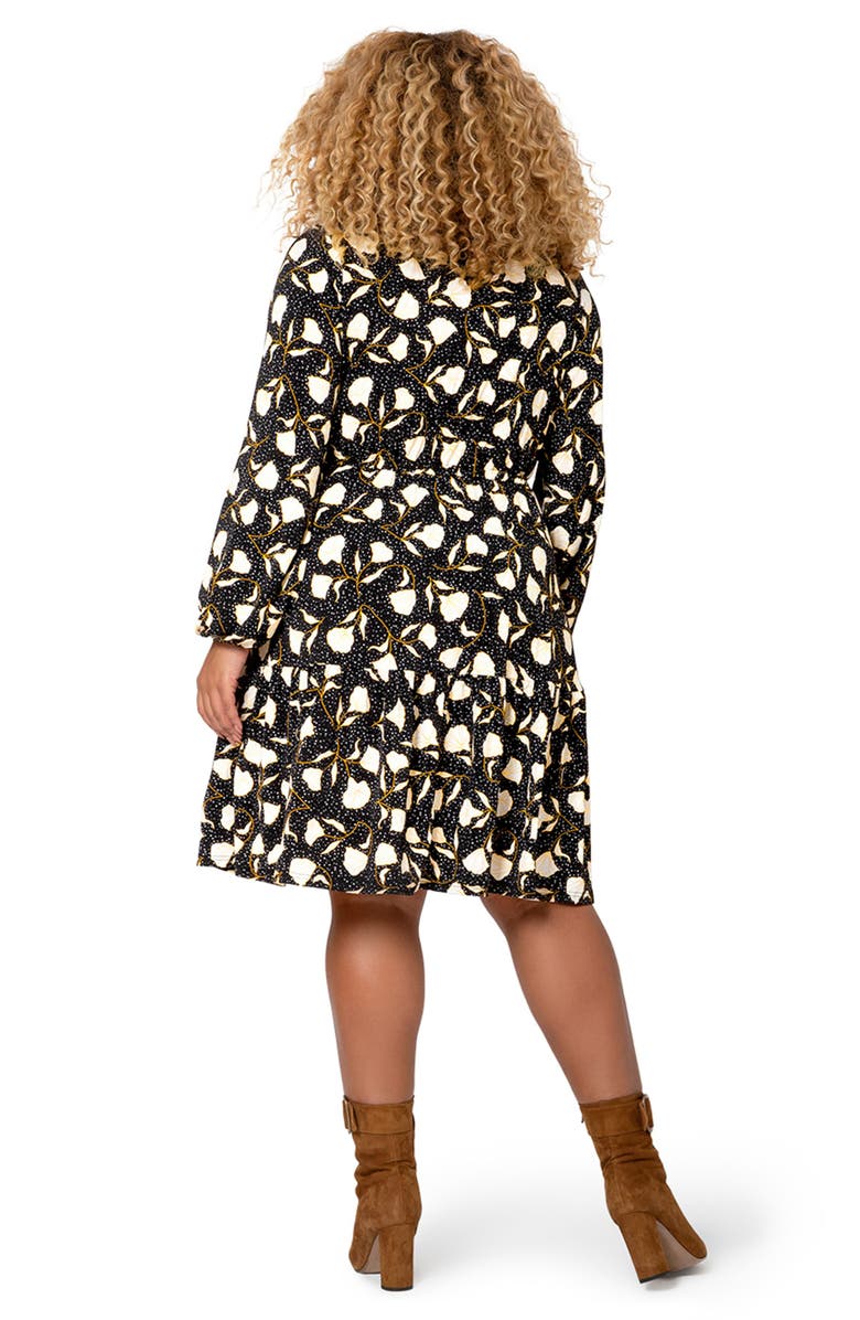 Leota Olive Floral Long Sleeve Dress | Nordstrom