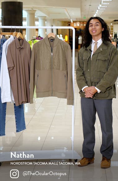 BOSS Skiles Quilted Bomber Jacket | Nordstromrack