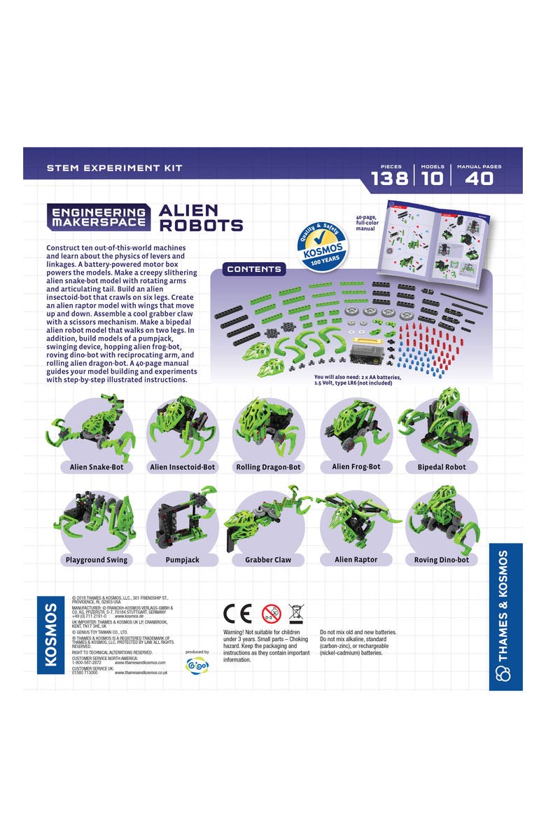 Thames & Kosmos Engineering Makerspace Alien Robots Model Kit | Nordstrom