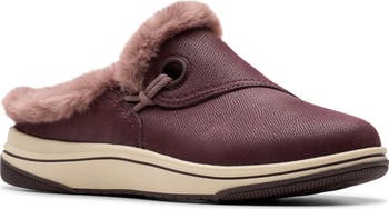 Clarks® Breeze Myth Faux Fur Lined Slipper - Wide Width Available
