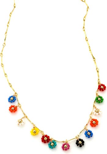 Panacea Floral Drops Frontal Necklace | Nordstrom