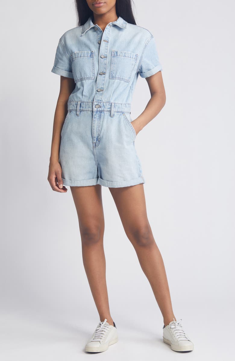 HIDDEN JEANS Denim Romper | Nordstrom