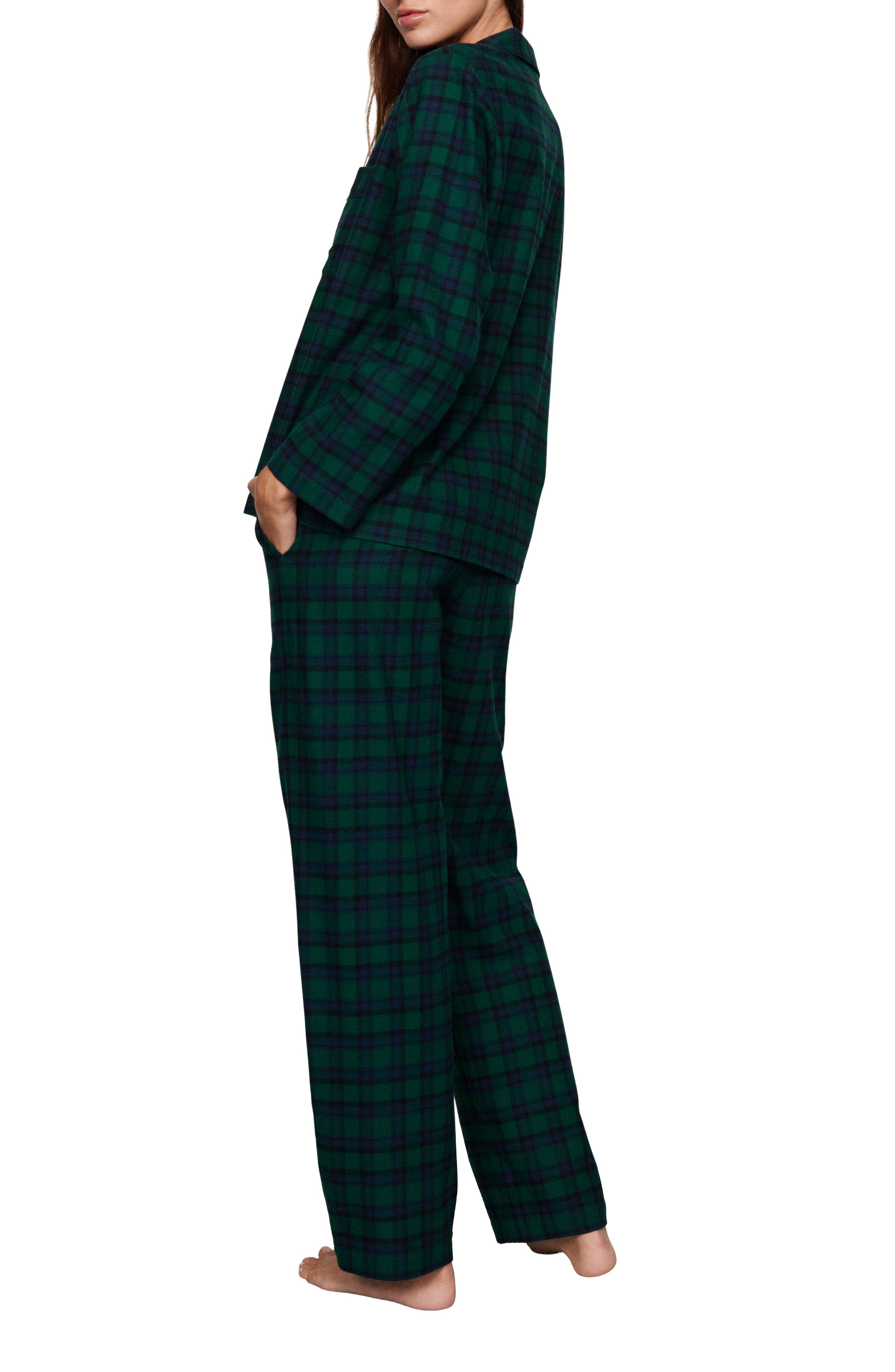 Eberjey Plaid Cotton Flannel Pajamas | Nordstrom
