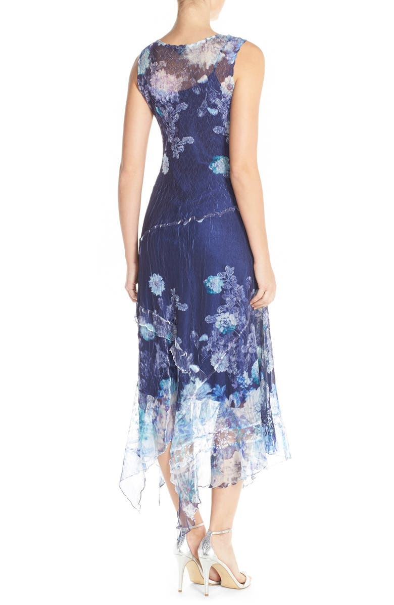 Komarov Floral Chiffon A-Line Dress & Shawl | Nordstrom