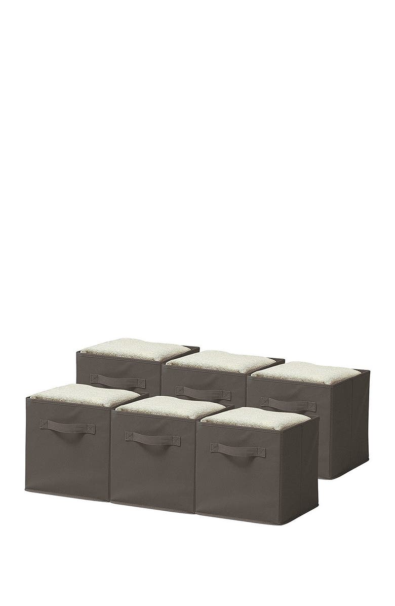 SORBUS Grey Foldable Storage Cube Basket Bin - Pack of 6 | Nordstromrack
