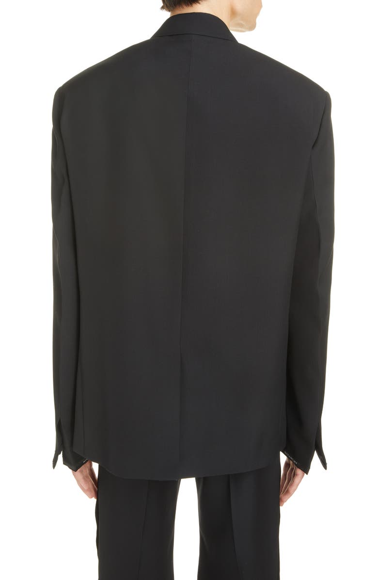 Givenchy Logo Tape Oversize Virgin Wool Jacket | Nordstromrack
