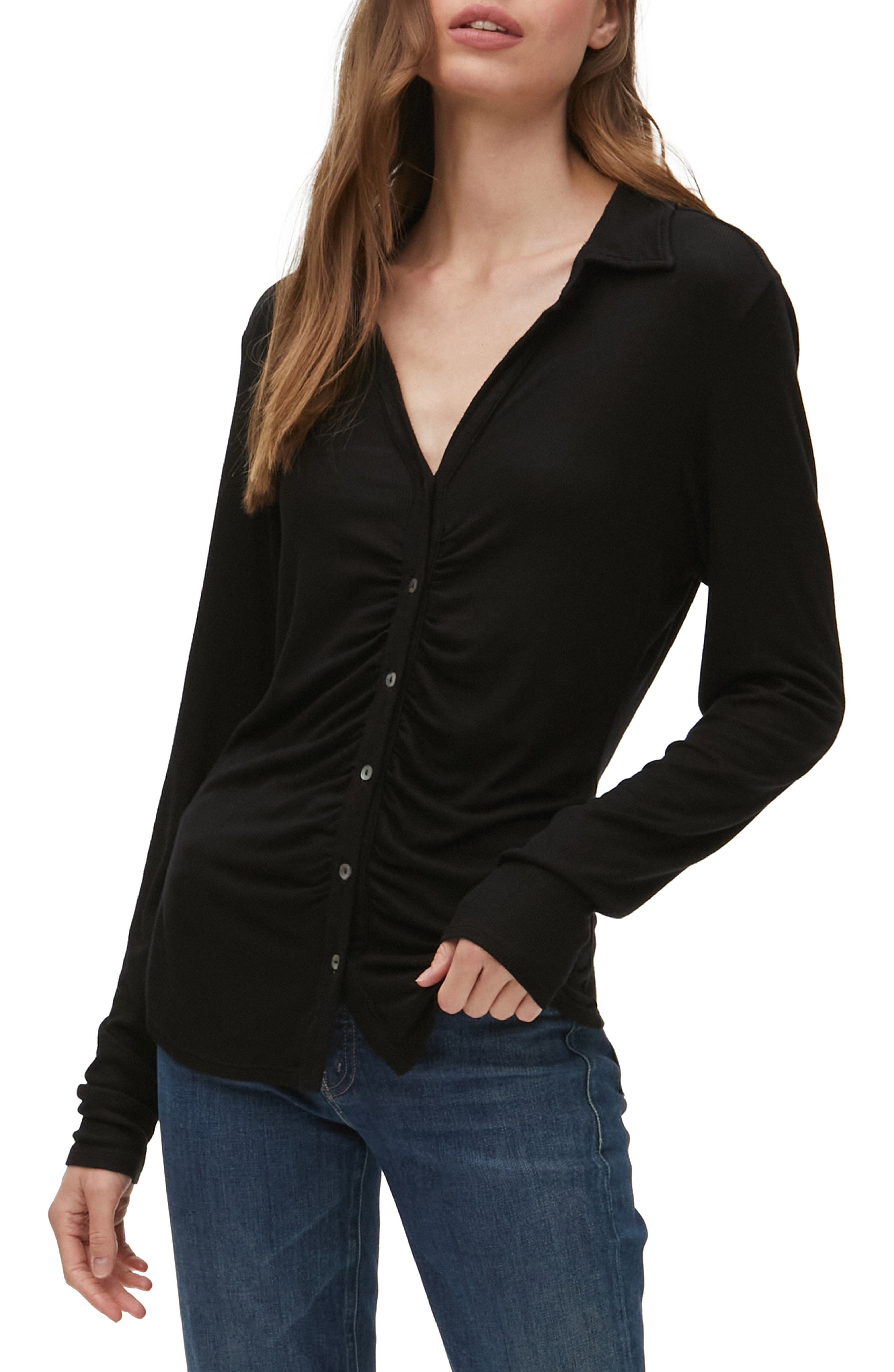 Michael Stars Iman Ruched Shirt | Nordstromrack
