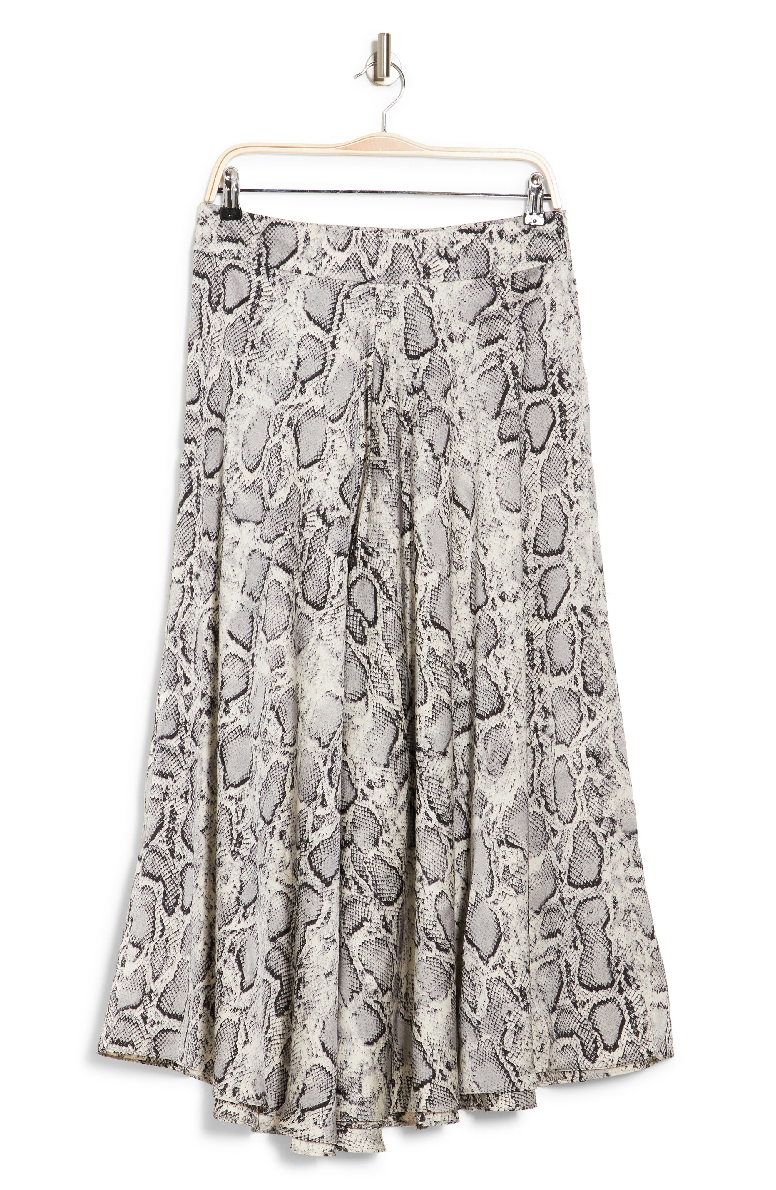 PATRIZIA LUCA Snake Skin Print Wide Leg Pants | Nordstromrack