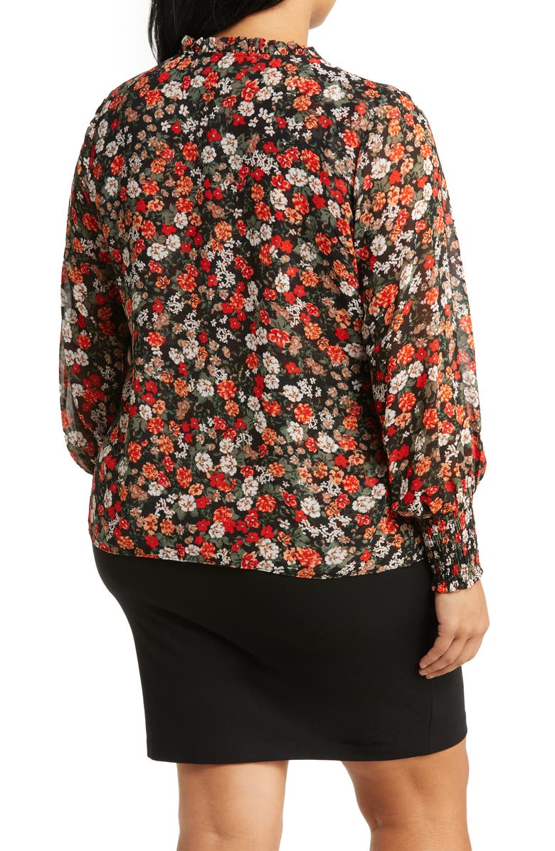 T Tahari Misa Long Sleeve Ruffle Blouse | Nordstromrack