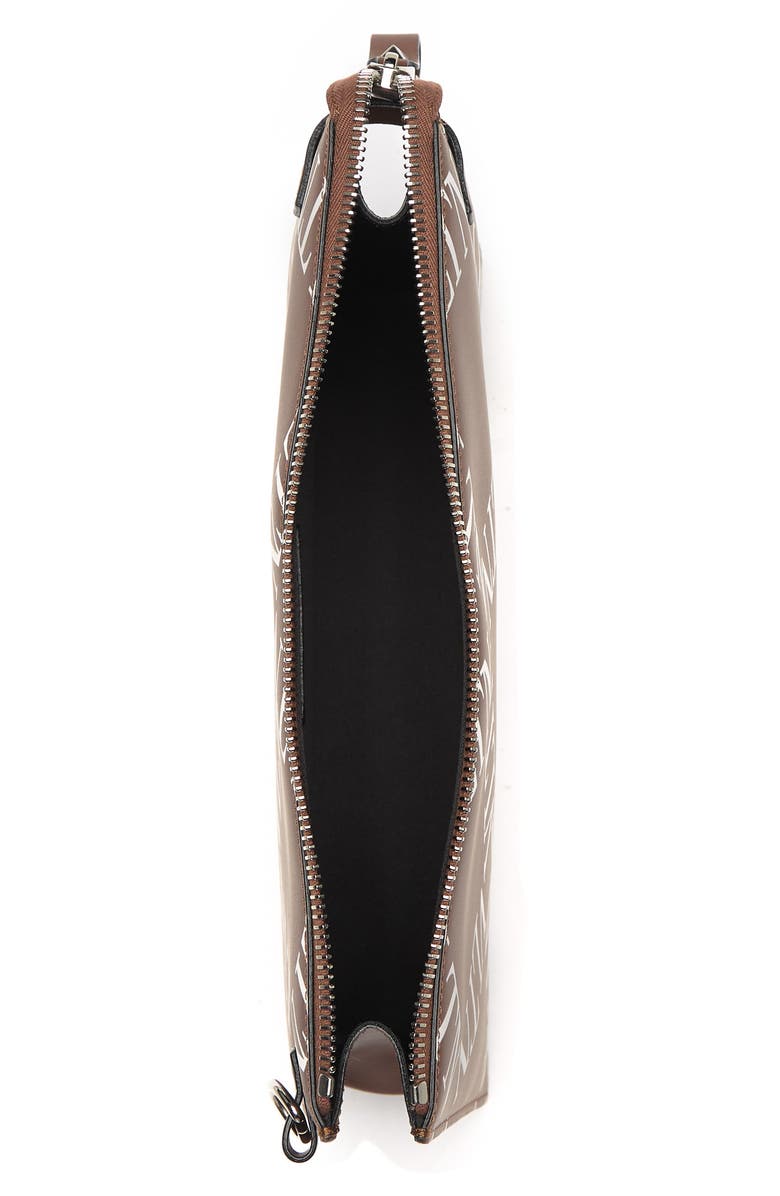 Valentino Logo Print Leather Flat Pouch | Nordstromrack