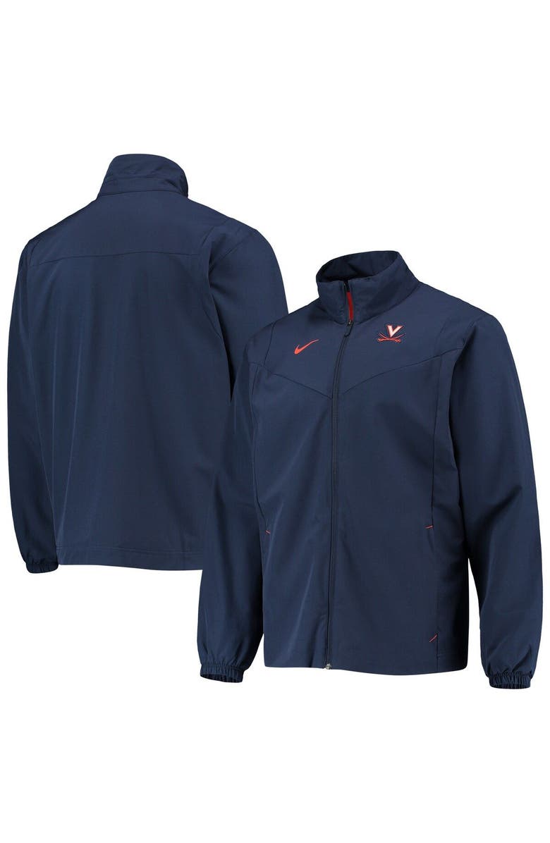 Nike Men's Nike Navy Virginia Cavaliers 2021 Sideline Full-Zip Jacket ...