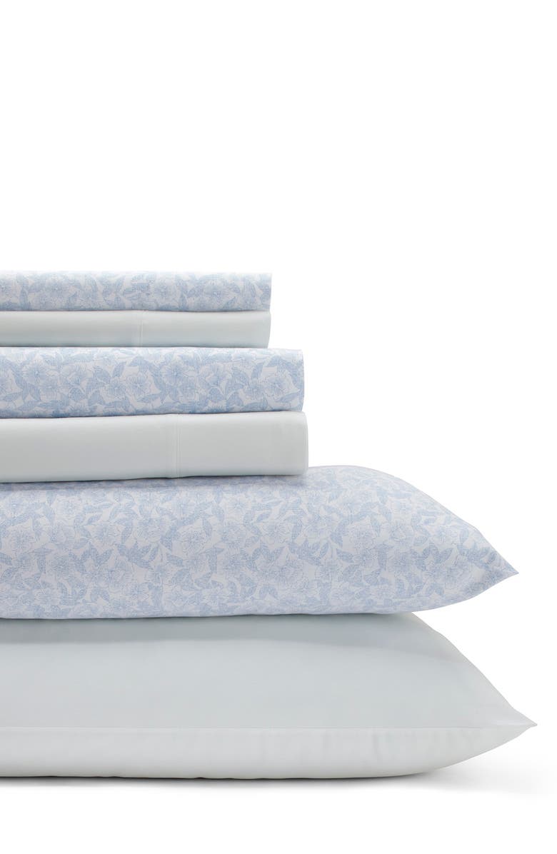 Laura Ashley Belle 6-Piece Floral Cotton Sheet Set | Nordstromrack