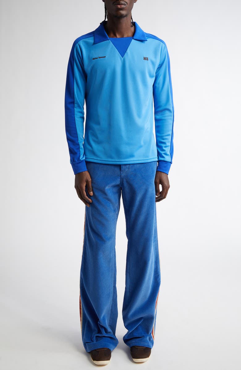 Wales Bonner Home Jersey Long Sleeve Polo | Nordstromrack