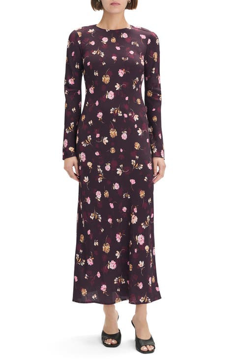 Long Sleeve Floral Dresses for Women